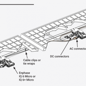 Enphase Q Cable — IQ Series Portrait Trunk Cable 1.3 m (4.2 ft) (One ...